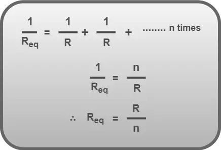 Parallel Combination of Resistors Formula - Physics Vidyalay